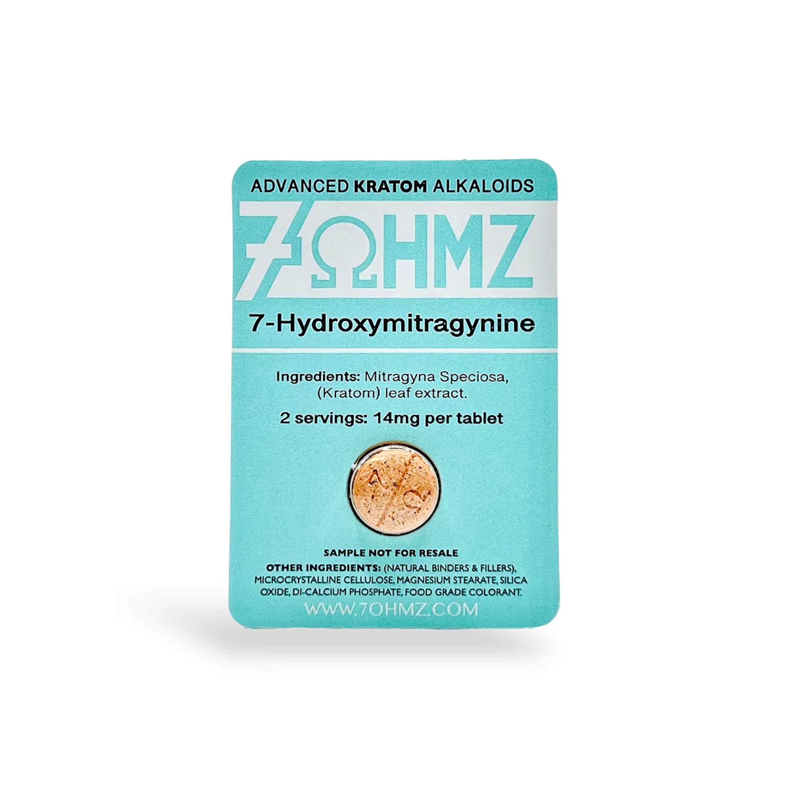 7OHMZ Kratom 7-hydroxymitragynine Extract Tablets 14mg - Juicy Vapes ATL